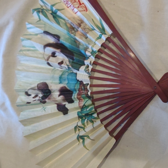 Accents | Vintage Chinese Asian Hand Painted Fan | Poshmark